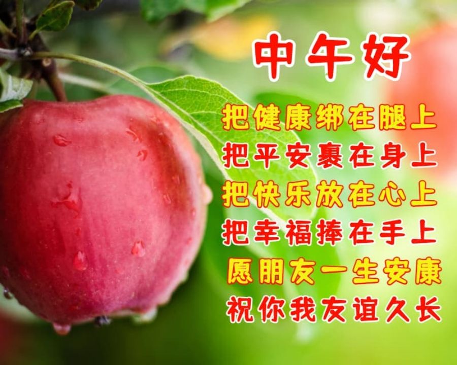 中午好带字图中午好图片带字句子大山谷图库