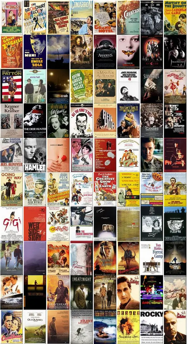 A classic! List of previous Oscar-winning films! ! - entertainment ...