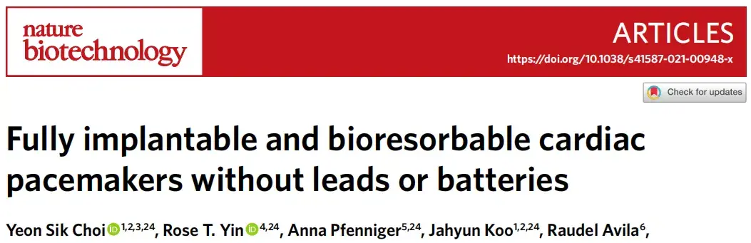 The first wireless, biodegradable temporary pacemaker comes out ...