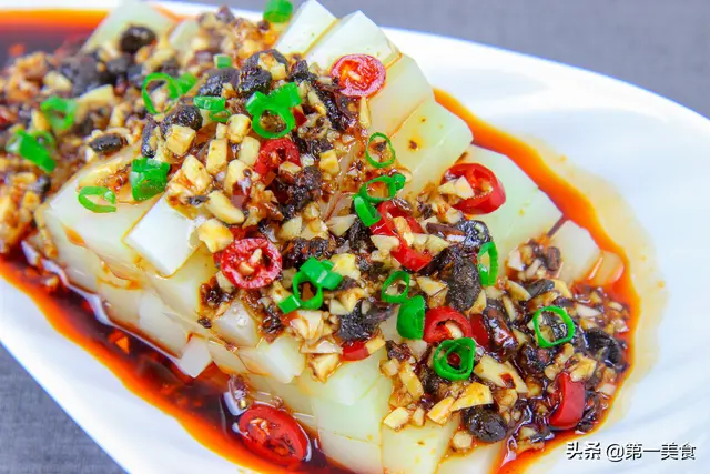 The chef shared the method of Beichuan jelly, which is spicy and ...