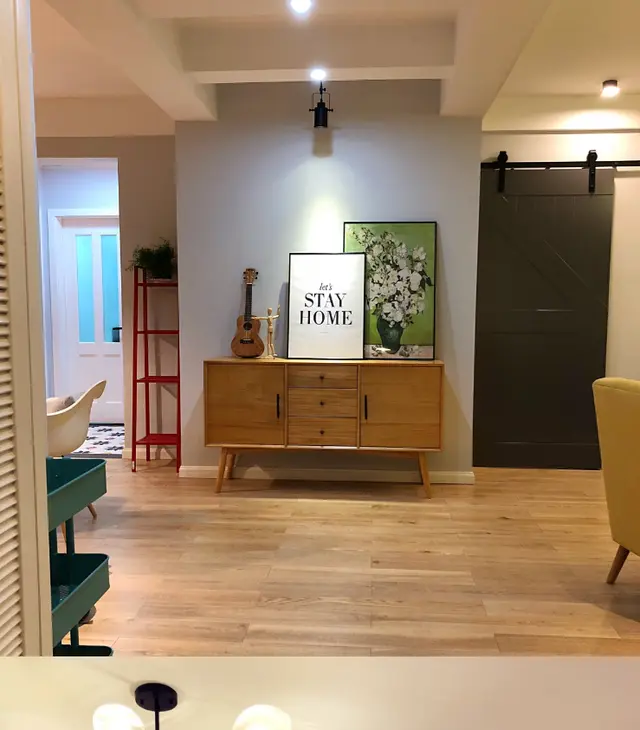 The self-installation lasted more than a year, and the 140 square ...