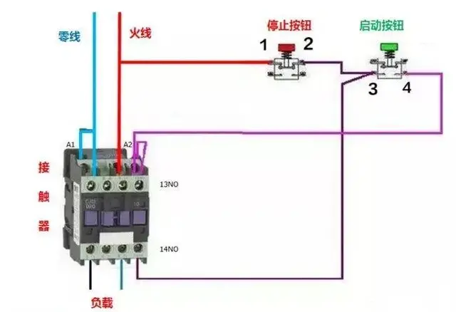 Analysis of the self-locking circuit of the contactor, I hope it can ...