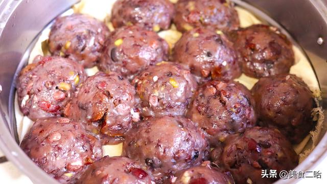 Lazy sticky bean buns, coarse grains are more nutritious, sticky and ...